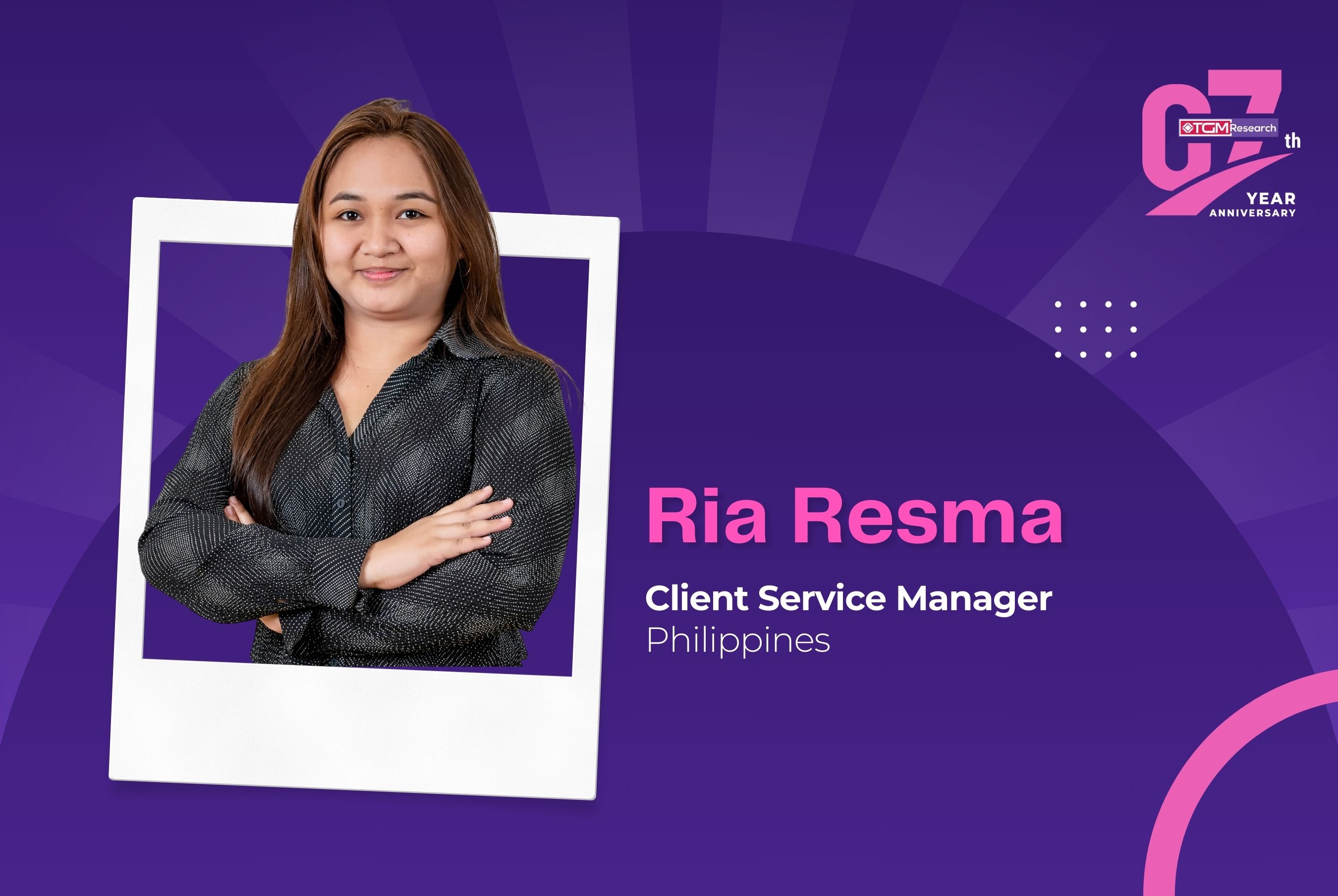 TGMstories | Ria Resma - Client Service Manager