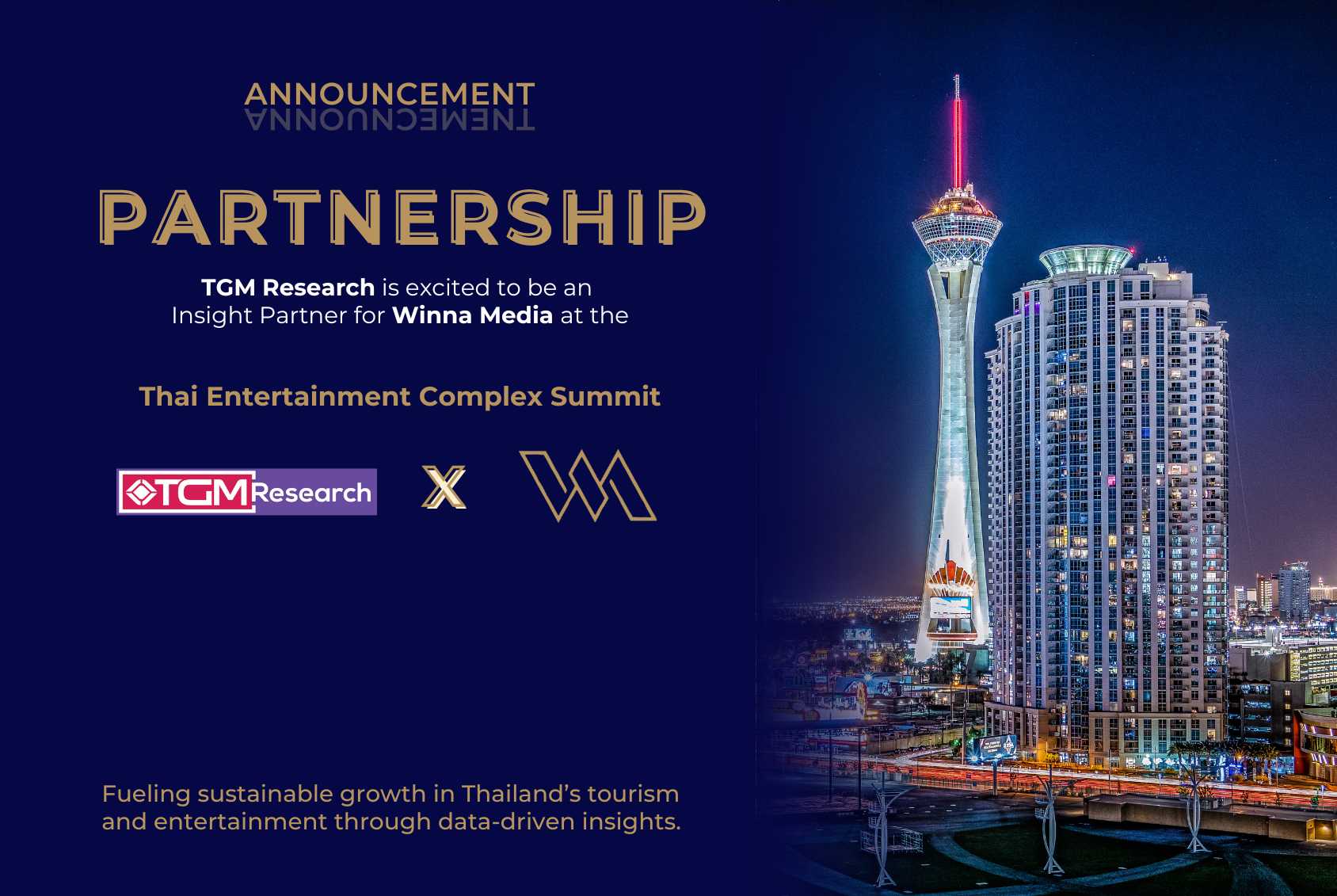 TGM Research Partners with Winna Media on Thai Entertainment Complex Summit